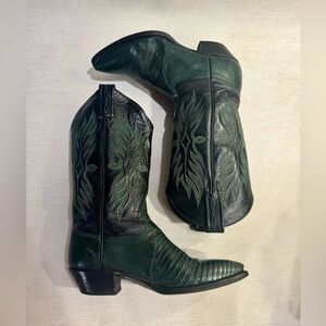 Tony Lama | Shoes | Tony Lama Emerald Green Teju Lizard Ladies Cowboy ...